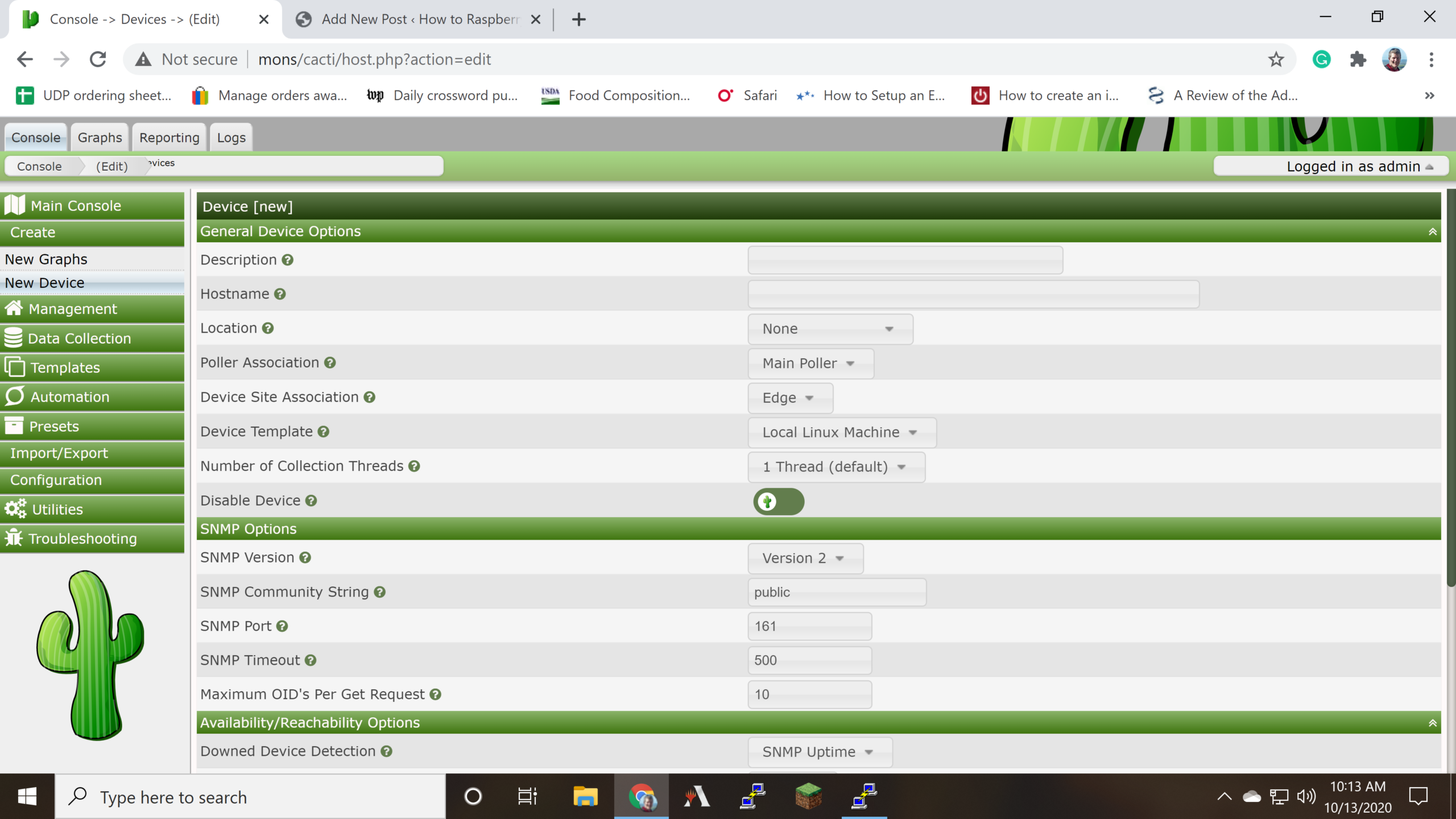 How to Configure cacti – How to Raspberry