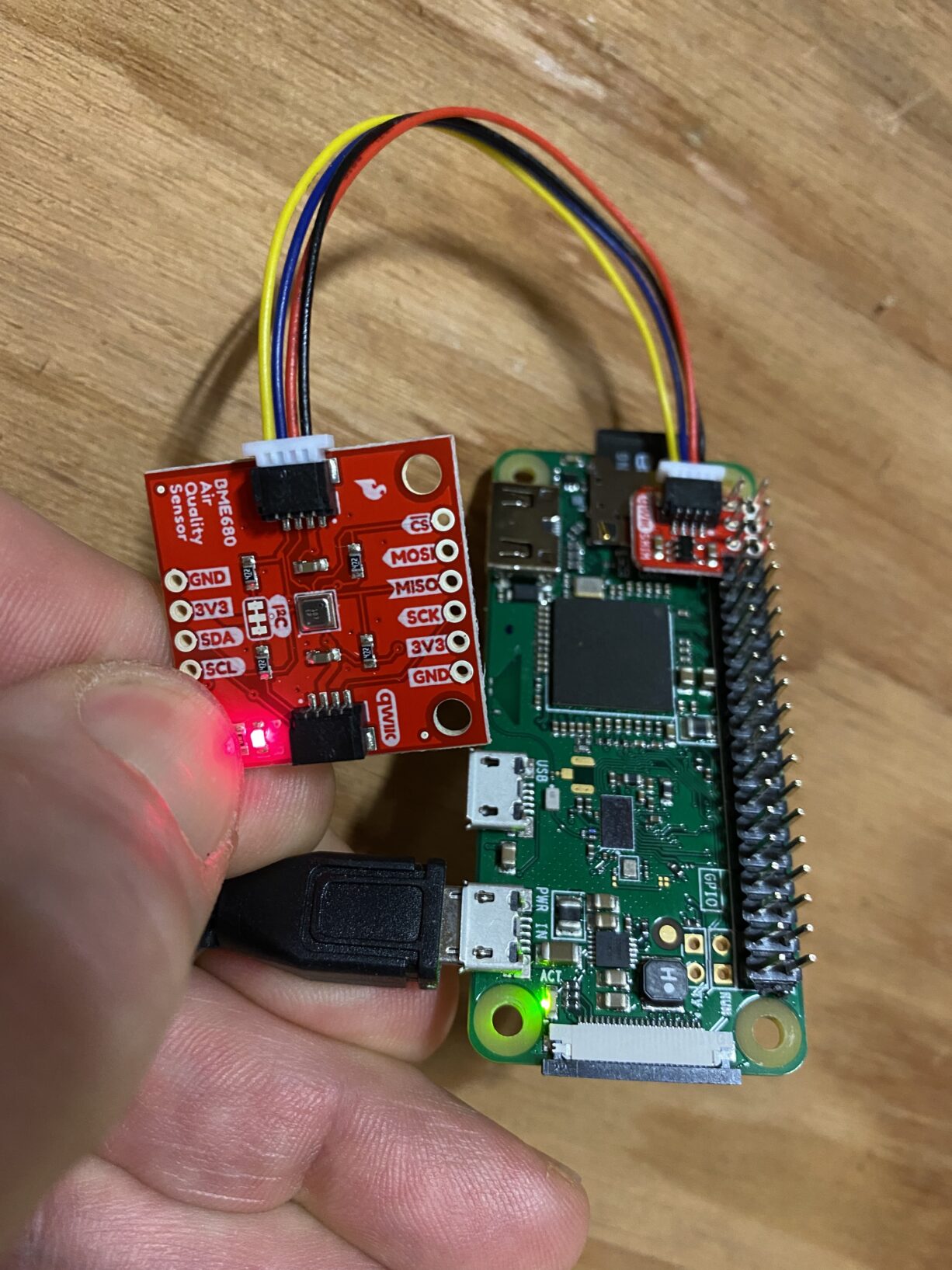 Running The Bme680 Humidity Temperature Barometer Voc Co2 Sensor With Circuitpython How To