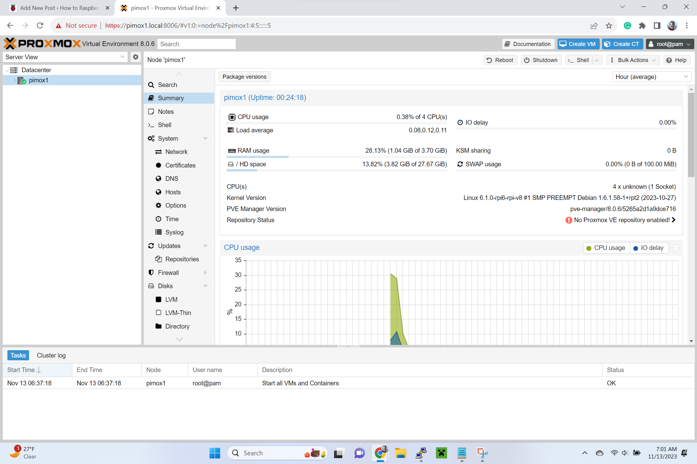Proxmox On The Raspberry Pi 4 First Looks How To Raspberry